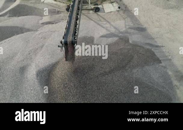 sorting and separation line for separating sand from pebbles and gravel ...