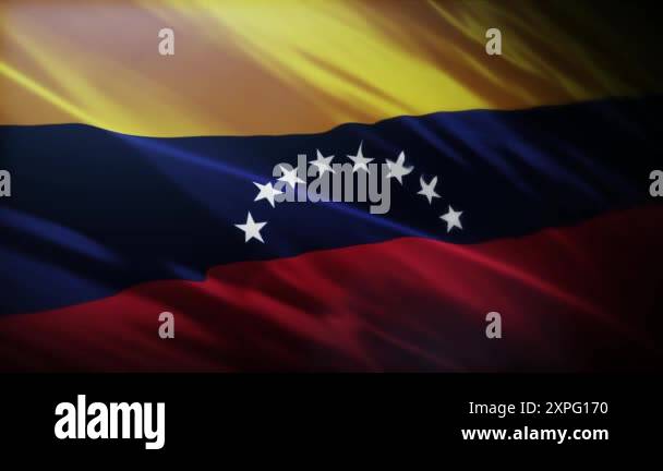 Venezuela Flag Waving Animation Stock Video Footage - Alamy