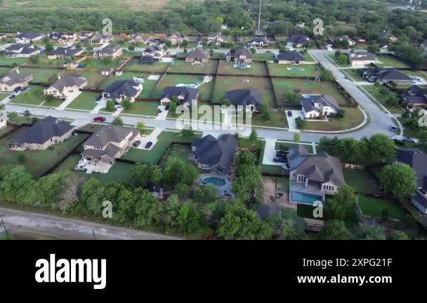 Suburban neighborhood spacious houses on upscale extra-large lot acre ...