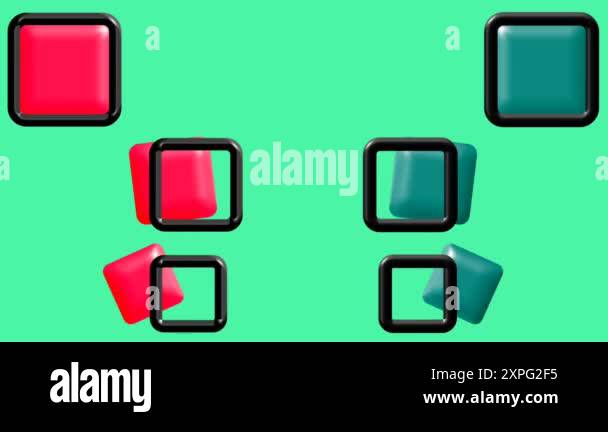 Animated Flowchart Icon Work Process Line Animation Step By Step Organization Project 