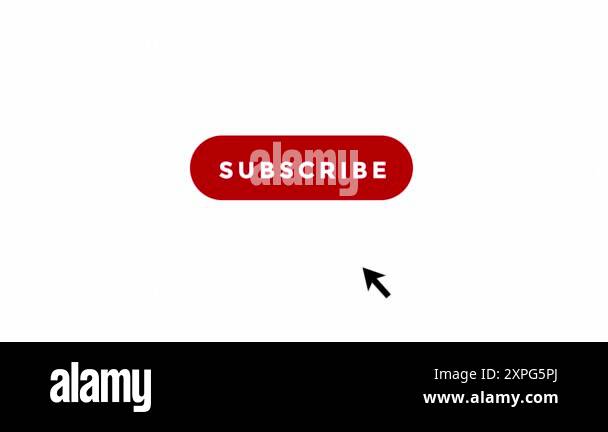 Subscribe button is being click by the cursor and changed color ...