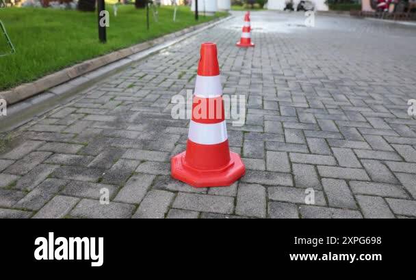 Stop sign traffic cones mark Stock Videos & Footage - HD and 4K Video ...