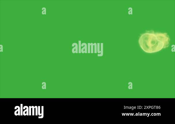 Animation video loop energy moving on green screen background Stock ...