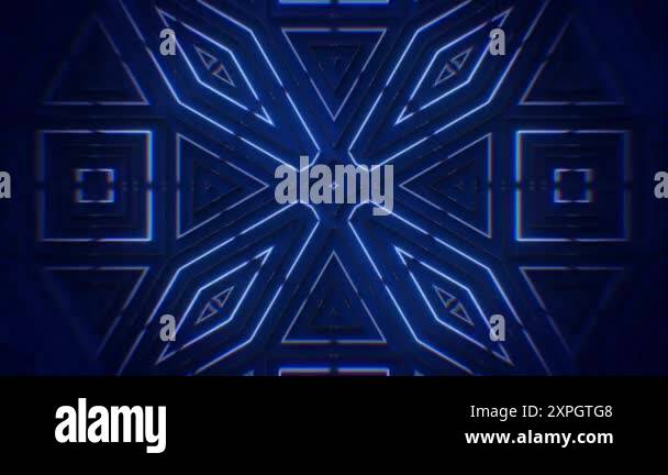 A looping light sequence background of neon strip lights pulsating and ...