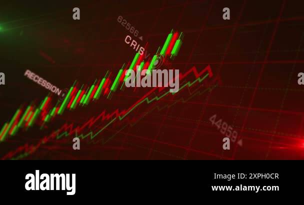 Inflation recession and depression crisis charts and graphs diagram ...