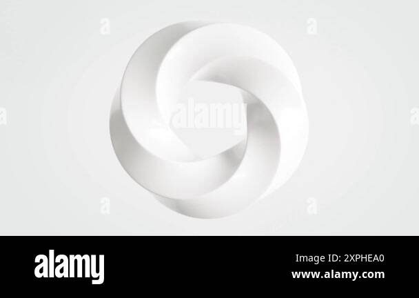 Abstract animation of white geometric, 3d loop animation render Stock ...