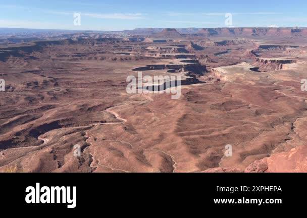 Static shot from the Green River Overlook at Canyonlands National Park ...