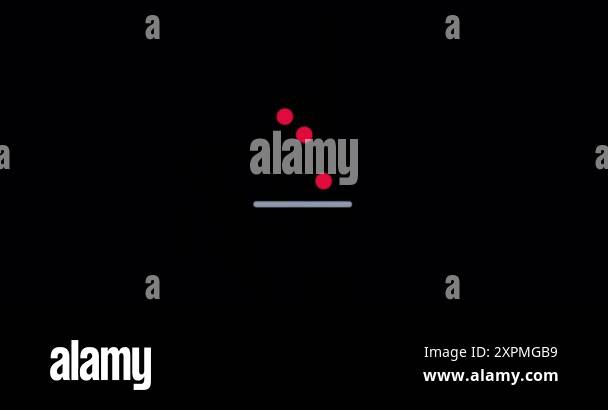 Falling balls animation for loader screen. Loading animation of circles ...