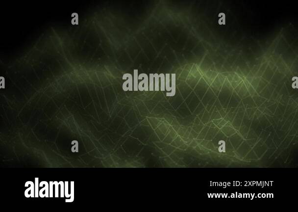 Cybernetic connected plexus structure gold landscape 4k animation ...