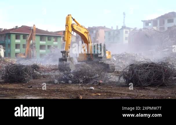 Urban transformation in Turkey. Urban regeneration. Demolishing old ...