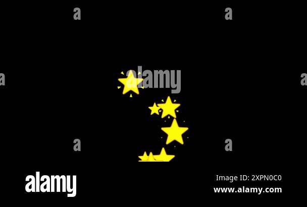 Rating stars icon animation. Simple motion animation 4k animation ...