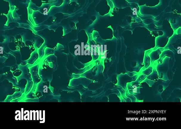 A looping background of green terrain style map lines constantly ...