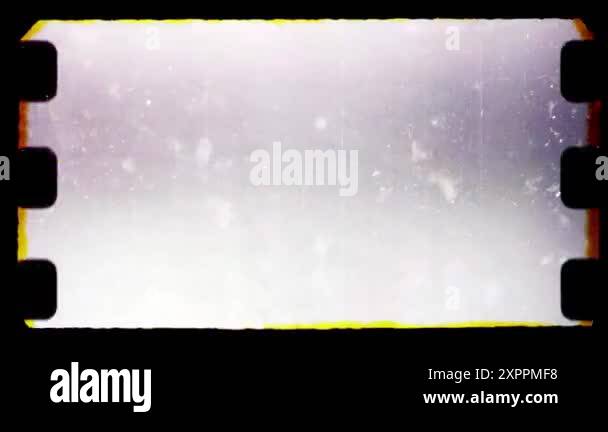 Old Film Strip Scrolling Overlay. Authentic 4K Super 8 Film Frame for ...