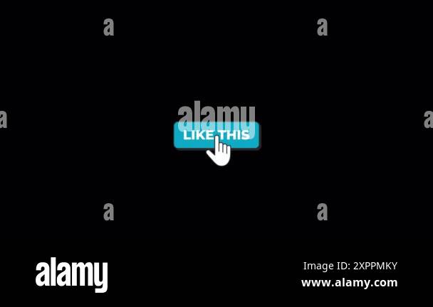 Like Button on a Transparent Background. Social Media Thumb Up ...