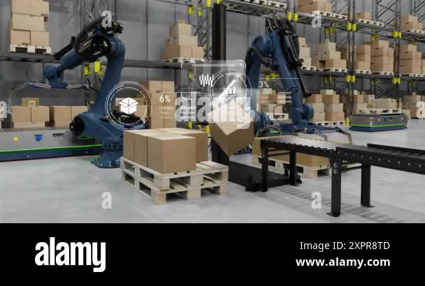 Animation of diagrams and data processing over machines working in ...