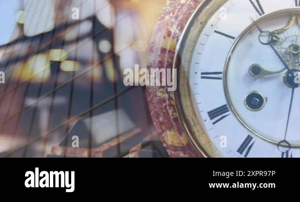 Clock face glowing roman numerals Stock Videos & Footage - HD and 4K ...