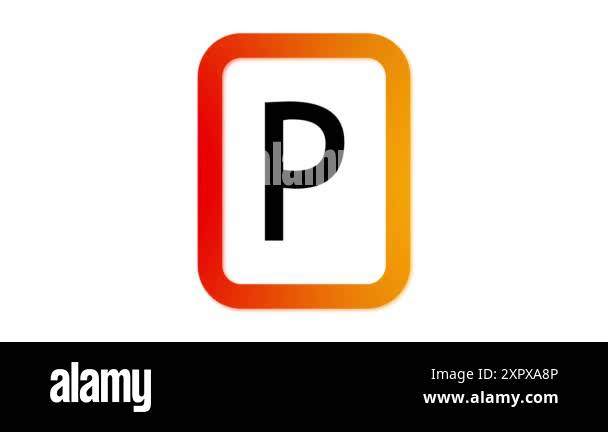 A stylized logo featuring a bold letter 'P' inside a rounded rectangular frame with a gradient ...