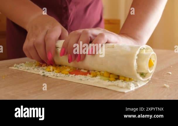 Vegetable roll Stock Videos & Footage - HD and 4K Video Clips - Alamy