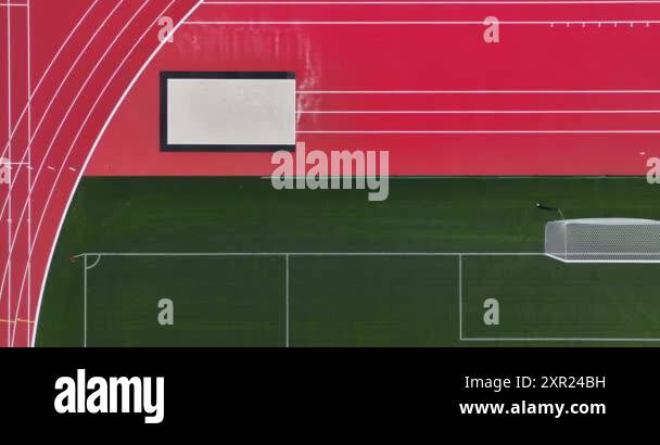 Discover the vibrant layout of a city sports complex featuring a ...