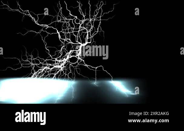 Electric Abstract Background Looping Digital Rendering Stock Video ...