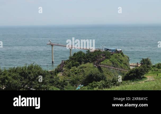 Uljin County, South Korea - July 27th, 2024: A scenic shot of Deunggi ...