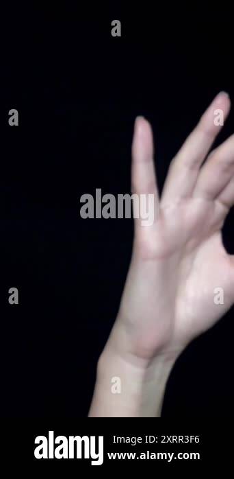 Hand okay sign. Thumb and index finger form OK sign. Gestures and signs ...