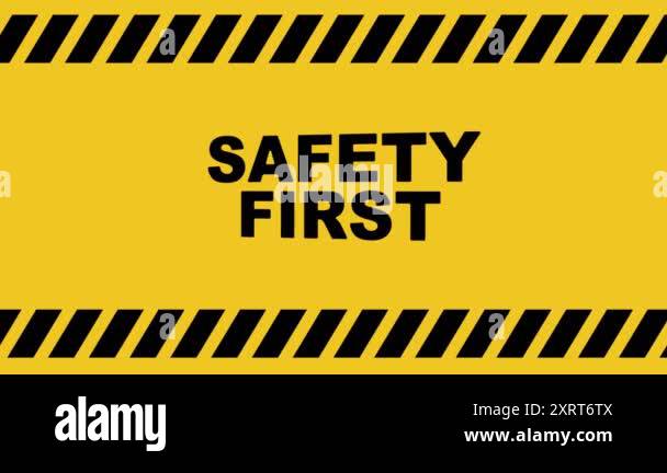 Safety first yellow sign Stock Videos & Footage - HD and 4K Video Clips ...