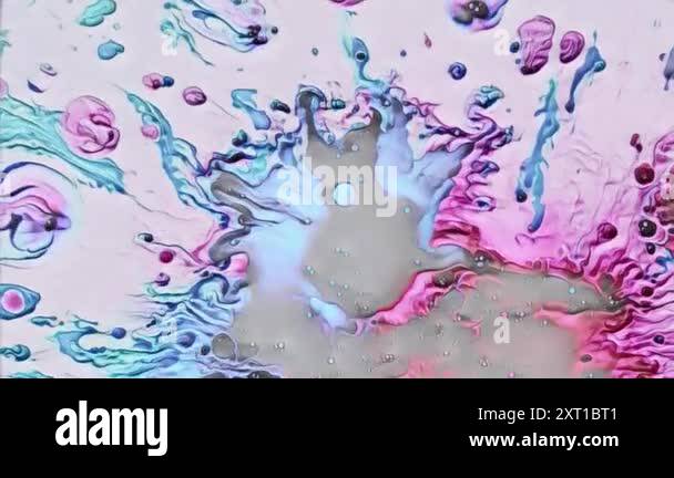 Paint splatter bubbles background Stock Videos & Footage - HD and 4K ...