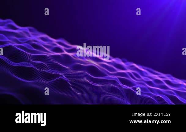 Parallel waves of violet color. Purple symmetrical waves. Diagonal wave with rays of light ...