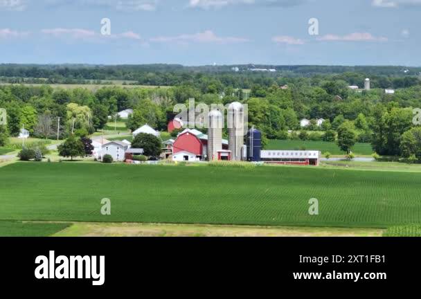 Barn red farm silo new york Stock Videos & Footage - HD and 4K Video ...