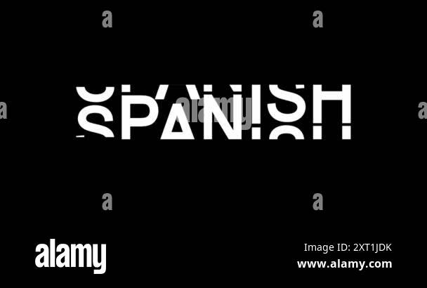 Spanish text footage with rolling text effects. 4K animation video ...