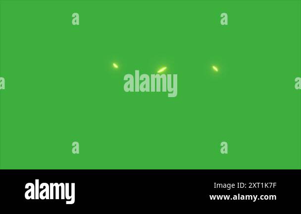 Animation video loop glow firefly on green screen background Stock ...