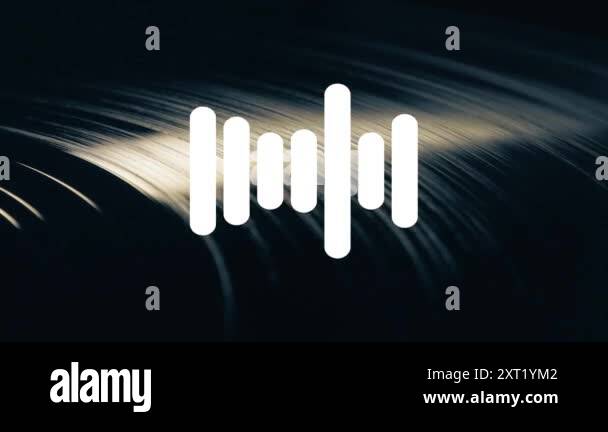 Waveform, sound visualization. Seamlessly looped audio equalizer and ...
