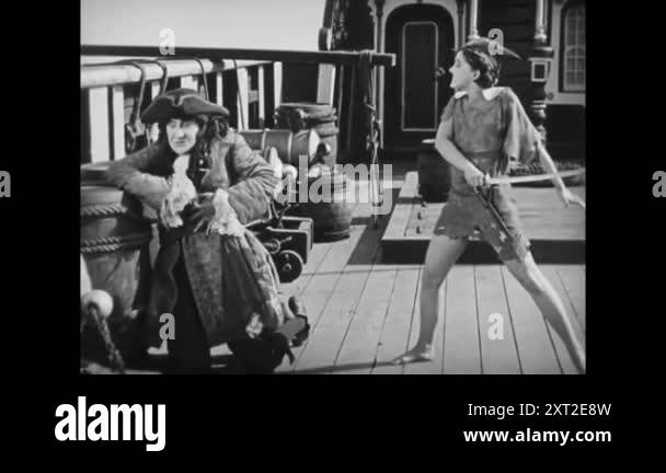 1924 - In this adventure fantasy film, Peter Pan stabs Captain Kook in ...