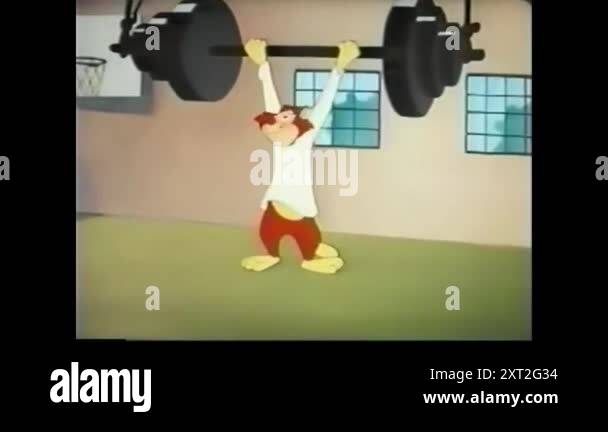 1955 - In this animated film, Herman the mouse turns exercise equipment ...