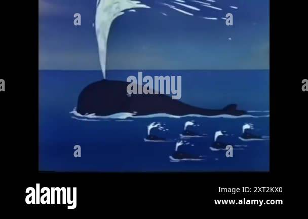 USA - 1945 - In this animated film, big fish prey on smaller fish while ...