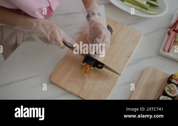 Korean woman cooking Stock Videos & Footage - HD and 4K Video Clips - Alamy