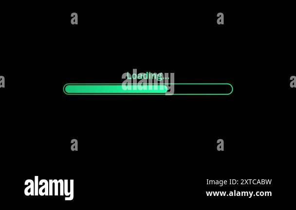 Loading progress bar animation green screen background 4k Stock Video ...