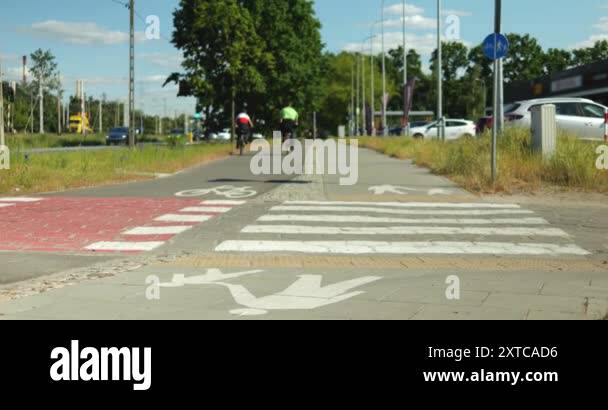 Footpath bike lane sign Stock Videos & Footage - HD and 4K Video Clips ...