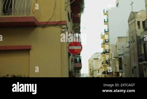 Road sign no entry at red wall Stock Videos & Footage - HD and 4K Video ...