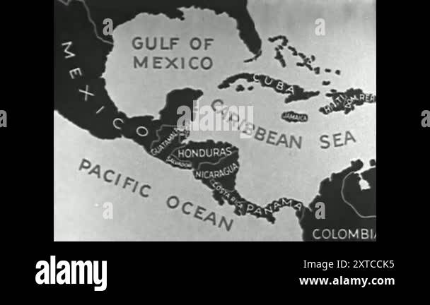 1935 - A visit to the countries of Central America on the Caribbean Sea ...