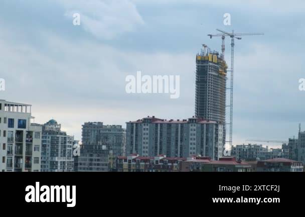Construction site of new high rise building Stock Videos & Footage - HD ...