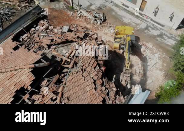 Demolition works heavy equipment Stock Videos & Footage - HD and 4K ...