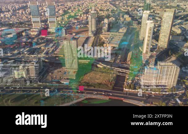 Smart city IOT internet of thing ICT digital technology futuristic ...