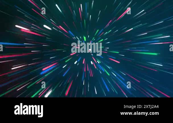 Abstract starburst,exploring neon light ray futuristic with particles ...