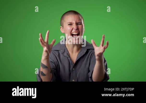 Angry frustrated despair upset with clenched fists portrait of gender ...