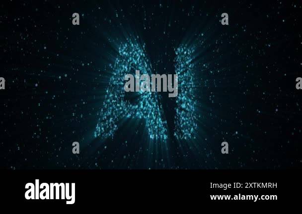 Ai Technology Conception Animation Slow Motion Zero And One Real 0103