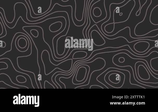 Topographic map style moving background animation with smoothly ...