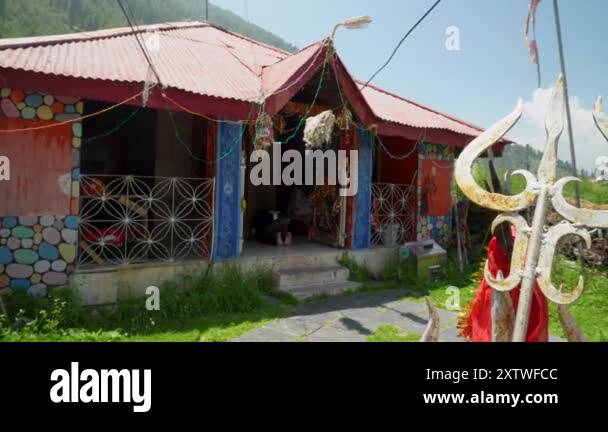 July25th2024, Himachal Pradesh, India. Brahmani Devi Temple in Bharmour ...