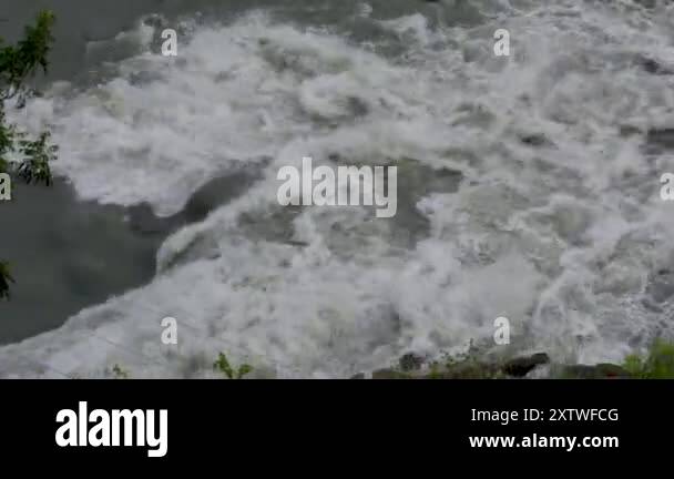 July25th2024, Himachal Pradesh, India. Bypass canal releasing excess ...